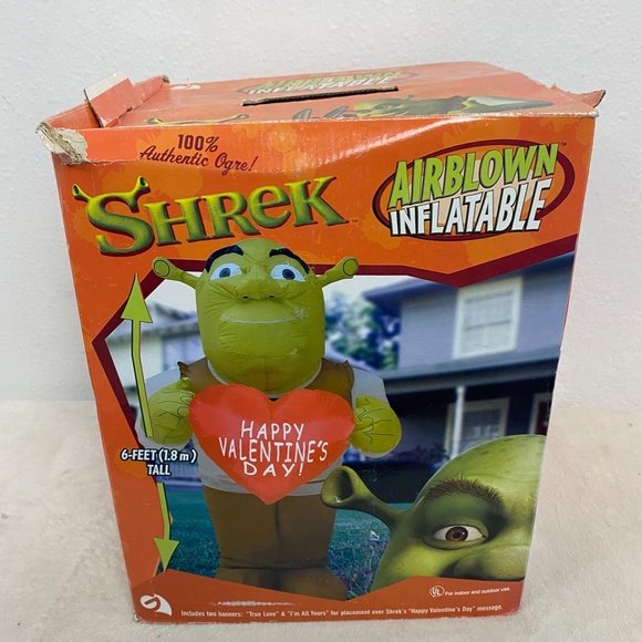 Gemmy | Holiday | Shrek Happy Valentines Day Airblown Inflatable 6ft ...
